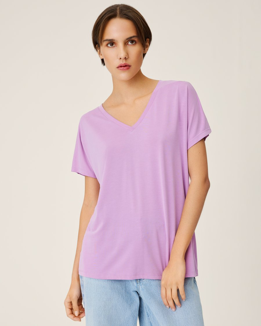 Tops - MSCH Copenhagen - MSCHFenya Modal V Neck Tee